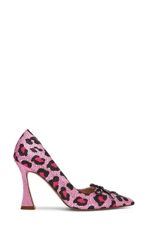 Betsey Johnson Delta D'orsay Pumps With Crystal Embellishments