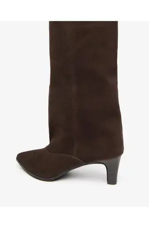 NEROGIARDINI Cuff Pointed Toe Knee High Boot