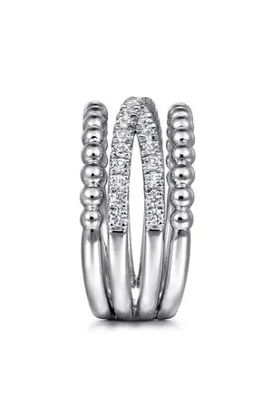 GABRIEL & CO. White Sapphire Statement Ring