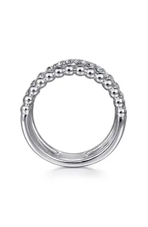 GABRIEL & CO. White Sapphire Statement Ring