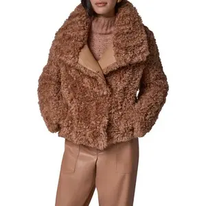 Donna Karan New York Faux Fur Teddy Jacket