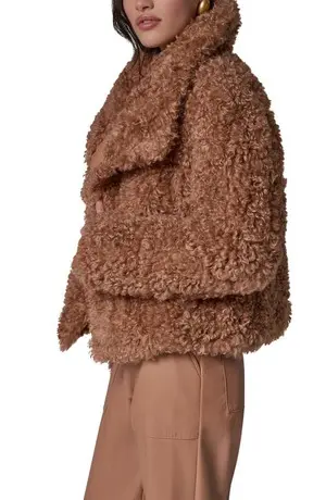 Donna Karan New York Faux Fur Teddy Jacket