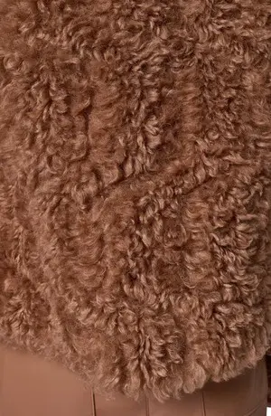 Donna Karan New York Faux Fur Teddy Jacket
