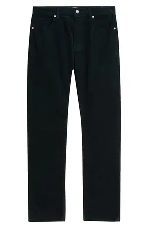 FRAME Modern Fit Straight Leg Stretch Corduroy Pants - Dark Navy