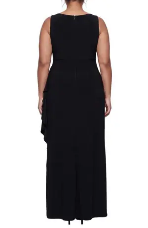 Alex Evenings Empire Waist Matte Jersey Gown With Jacket