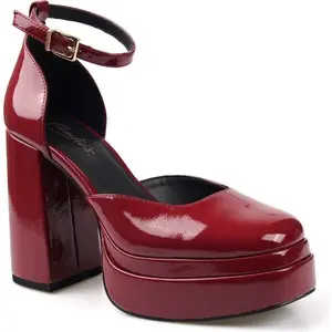 CANDIE'S Topanga Ankle Strap Platform Pump Winfx