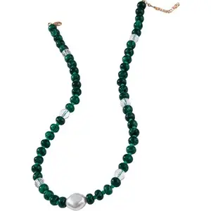 MACRAE & CO. Beaded Harvest Necklace - Green