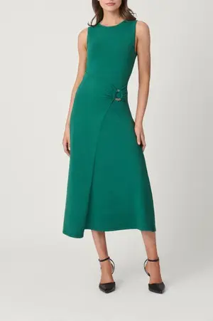 Shoshanna Hardware Knit Janey Dress - Green