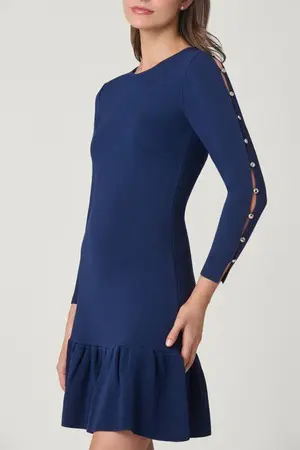 Shoshanna Waverly Button Knit Jace Dress