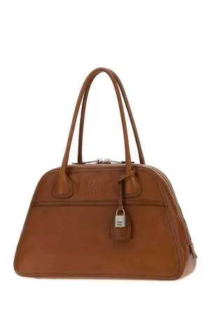 Miu Miu Caramel Leather Vivant Shopping Bag