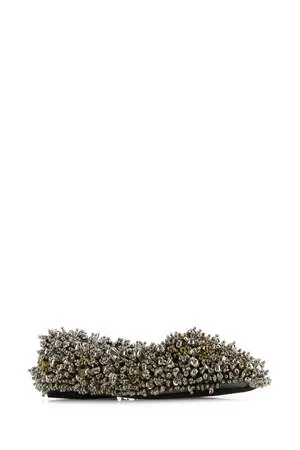Dries Van Noten Embellished Fabric Ballerinas