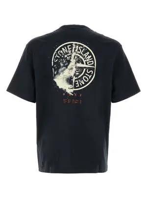 Stone Island Navy Cotton T-shirt