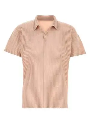 Issey Miyake Polyester Polo Shirt - Pink