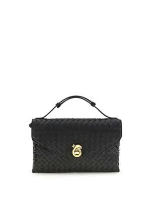 Bottega Veneta Knot Lock Shoulder Bag - Black