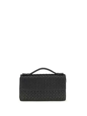 Bottega Veneta Intrecciato Nappa Wallet - Black