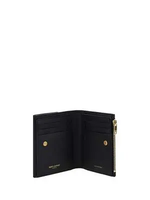 Saint Laurent Cassandre Leather Wallet