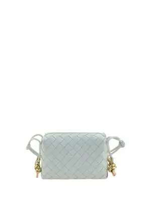 Bottega Veneta Loop Leather Shoulder Bag - White