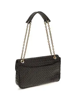 Bottega Veneta Intrecciato Shoulder Bag - Brown