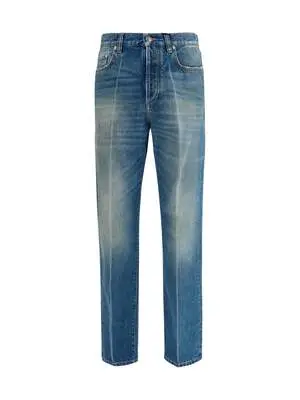 Versace Straight-leg Denim Jeans - Blue