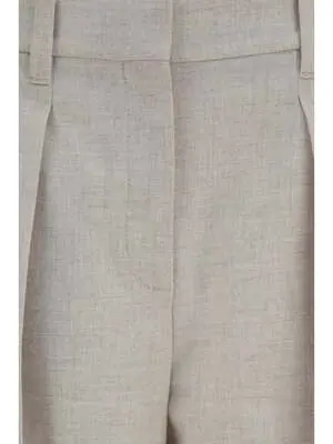Brunello Cucinelli Wool And Cashmere Tailored Pants