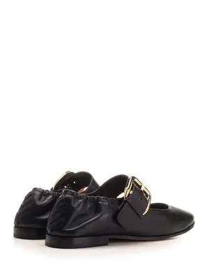 Bottega Veneta Astaire Mary Jane Ballerinas - Black