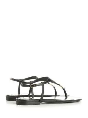 Saint Laurent Cassandre Leather Sandals