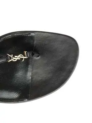 Saint Laurent Cassandre Leather Sandals