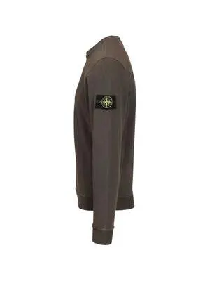 Stone Island Sweatshirt In Malfilé Cotton