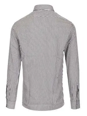 TOM FORD Silk Cotton Ladder Stripe Classic Fit Shirt - Multicolor