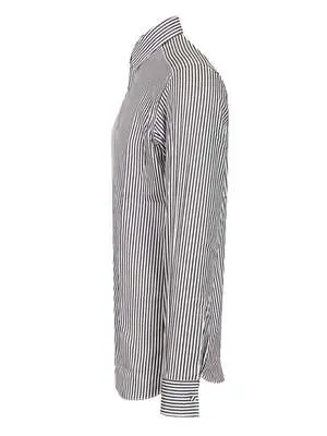 TOM FORD Silk Cotton Ladder Stripe Classic Fit Shirt - Multicolor