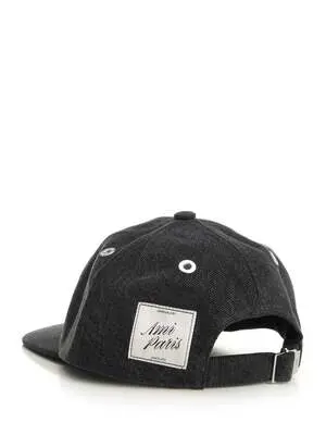 AMI Paris Denim Cap