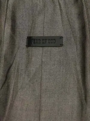 Fear Of God Wide Leg Pleated Trousers In Cotton And Wool Blend
