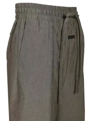 Fear Of God Wide Leg Pleated Trousers In Cotton And Wool Blend