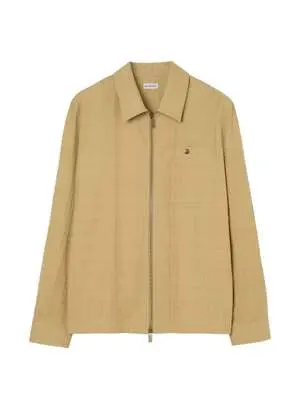 Burberry Check Cotton Zip-up Shirt