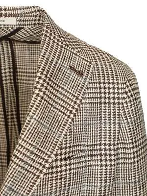 Tagliatore Monte Carlo Prince Of Wales Blazer - Brown