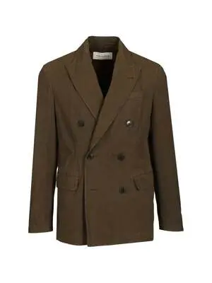 Dries Van Noten Double-breasted Cotton Blazer