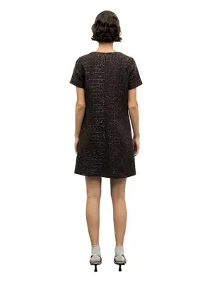 Gerard Darel Coni Short Sleeve Shift Mini Dress
