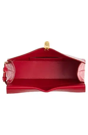 Jacquemus The Valérie Croc Embossed Leather Clutch