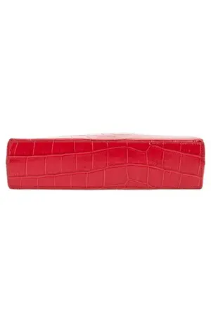 Jacquemus The Valérie Croc Embossed Leather Clutch