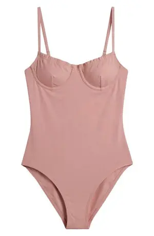 Onia Marilyn Underwire One-piece Swimsuit - Rose