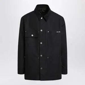 Prada Jacket With Corduroy Collar - Black