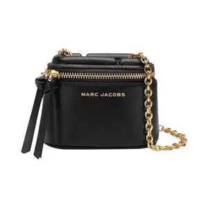 Marc Jacobs Mini Vanity Bag With Gold Tone Chain Strap