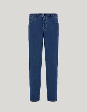 Canali Soft Touch Denim Regular-fit Jeans - Blue
