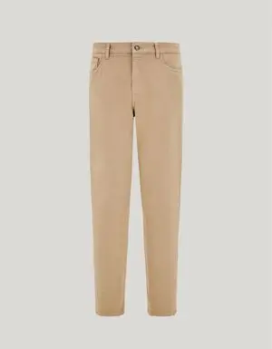 Canali Levante Comfort Denim Regular-fit Jeans - Beige