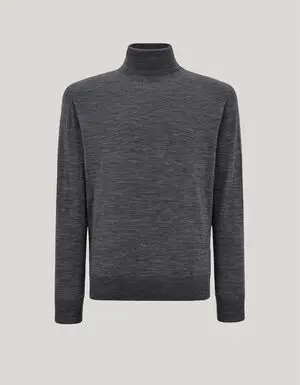 Canali Seamless Merino Wool Turtleneck