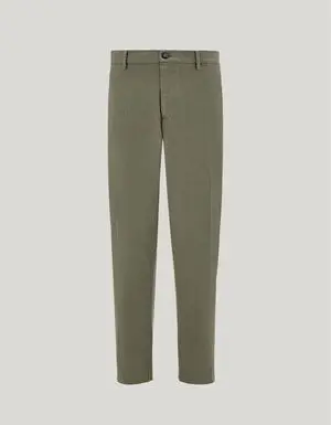 Canali Comfort Cotton Gabardine Chinos - Green