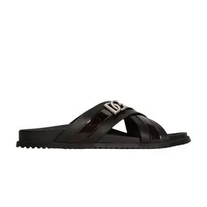 Dolce & Gabbana Cowhide Sandal - Black