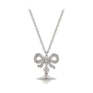 VIVIENNE WESTWOOD Octavie Pendant 'platinum/white/clear - Silver
