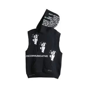 SAITOS Asymmetric Sleeveless Hoodie