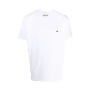VIVIENNE WESTWOOD Orb Embroidered T-shirt - White